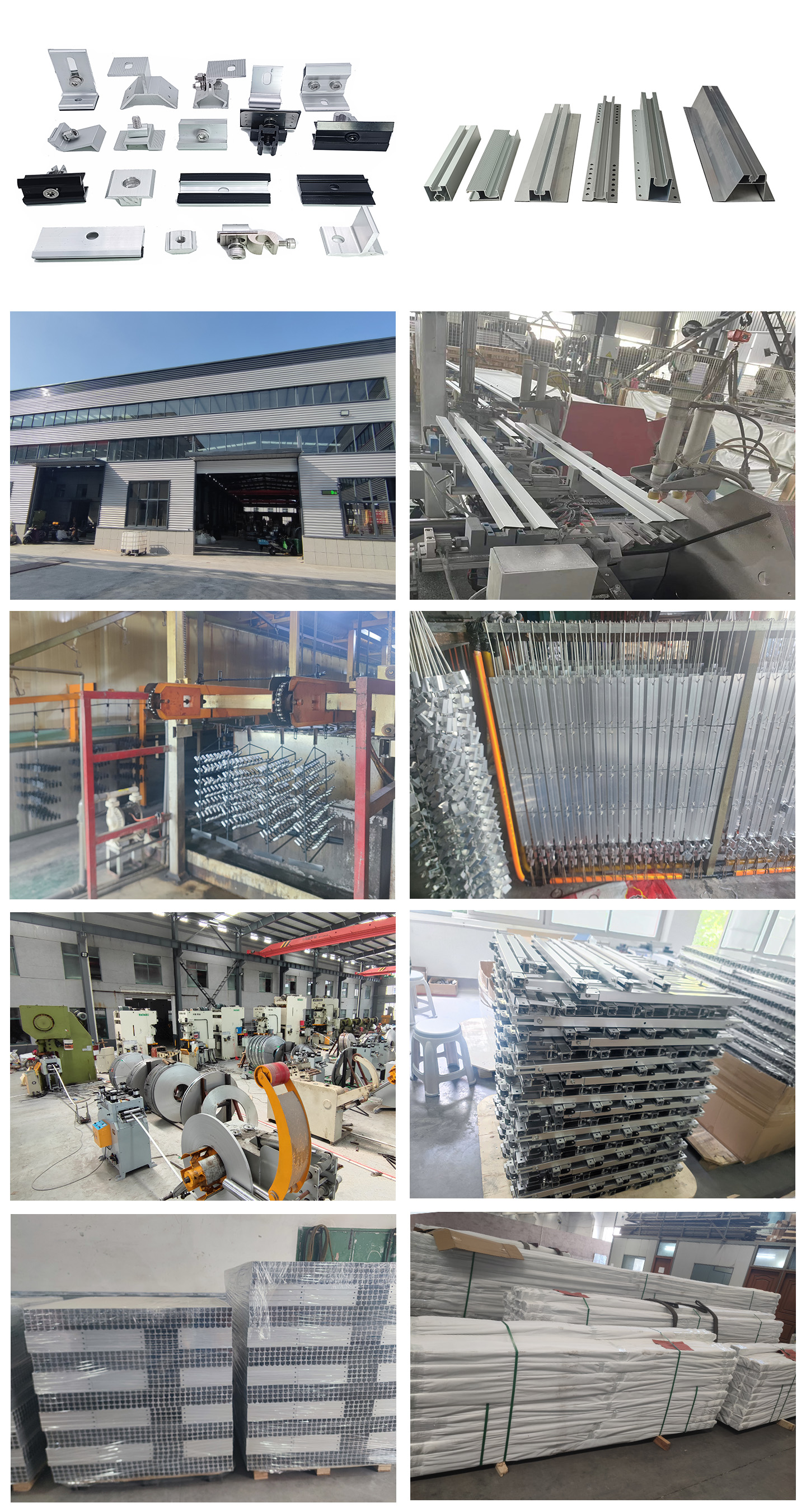 Aluminum Solar Mounting Standing Seam Metal Tin Solar Roof Trapezoidal ...